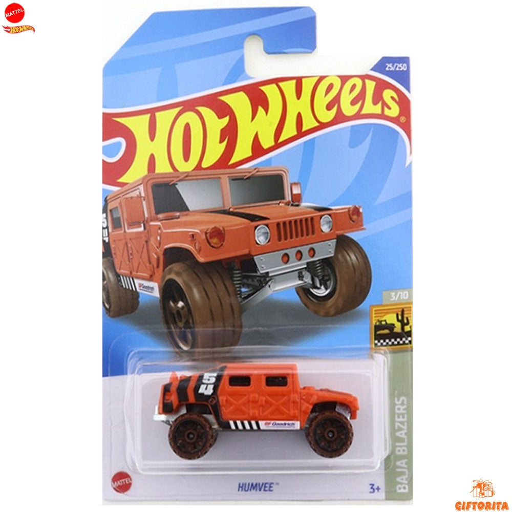 Hot Wheels Regular Humvee – Humvee – 3/10 & 25/250 – Orange – Giftorita